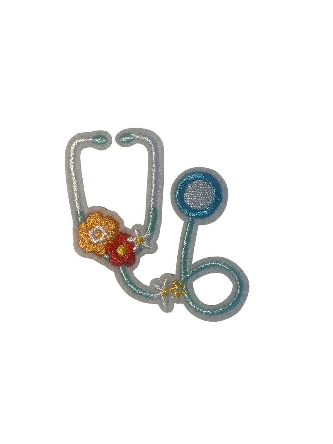 Flower Stethoscope Patch, Nurse Iron-on Patch, Pediatric Nurse Patch ...