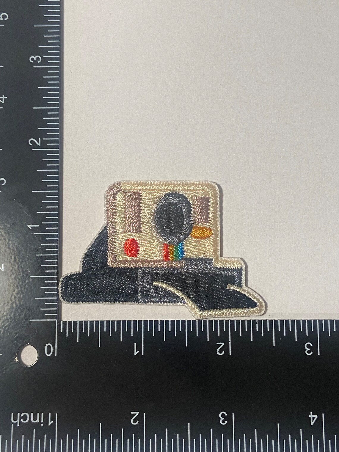 Retro Vintage Polaroid Camera Iron-on Patch, Nostalgic Embroidered ...