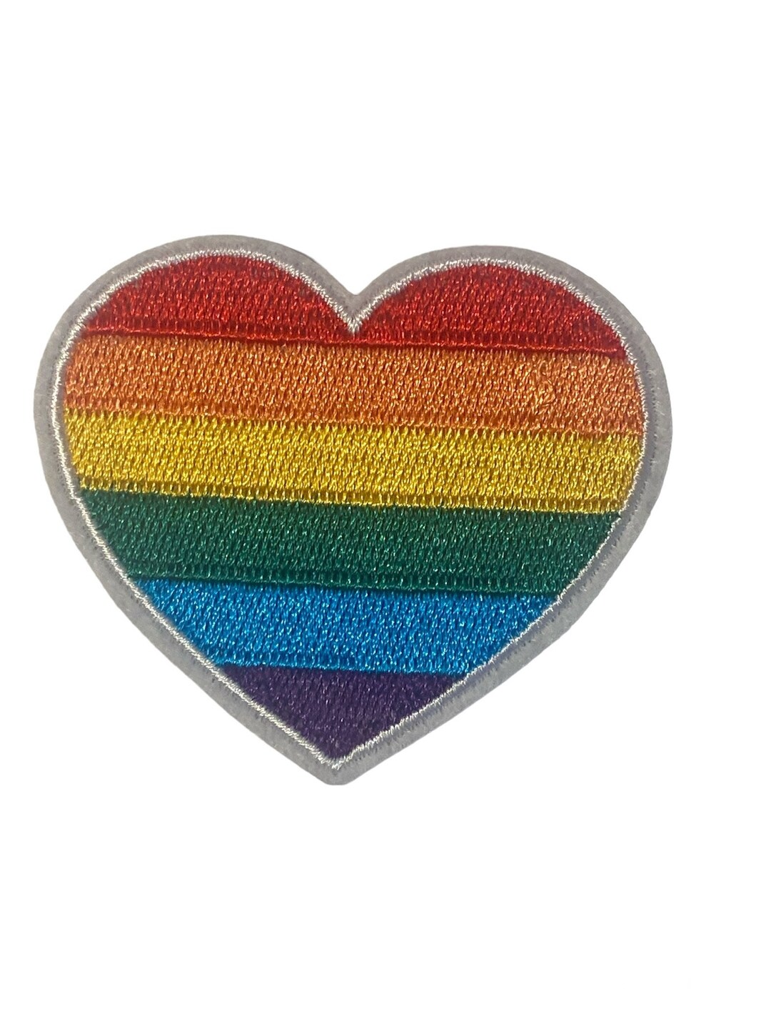LGBTQ Rainbow Heart Iron-on Patch, Pride Patch, LGBTQ Equality, Jacket Patches, Backpack Patches ...