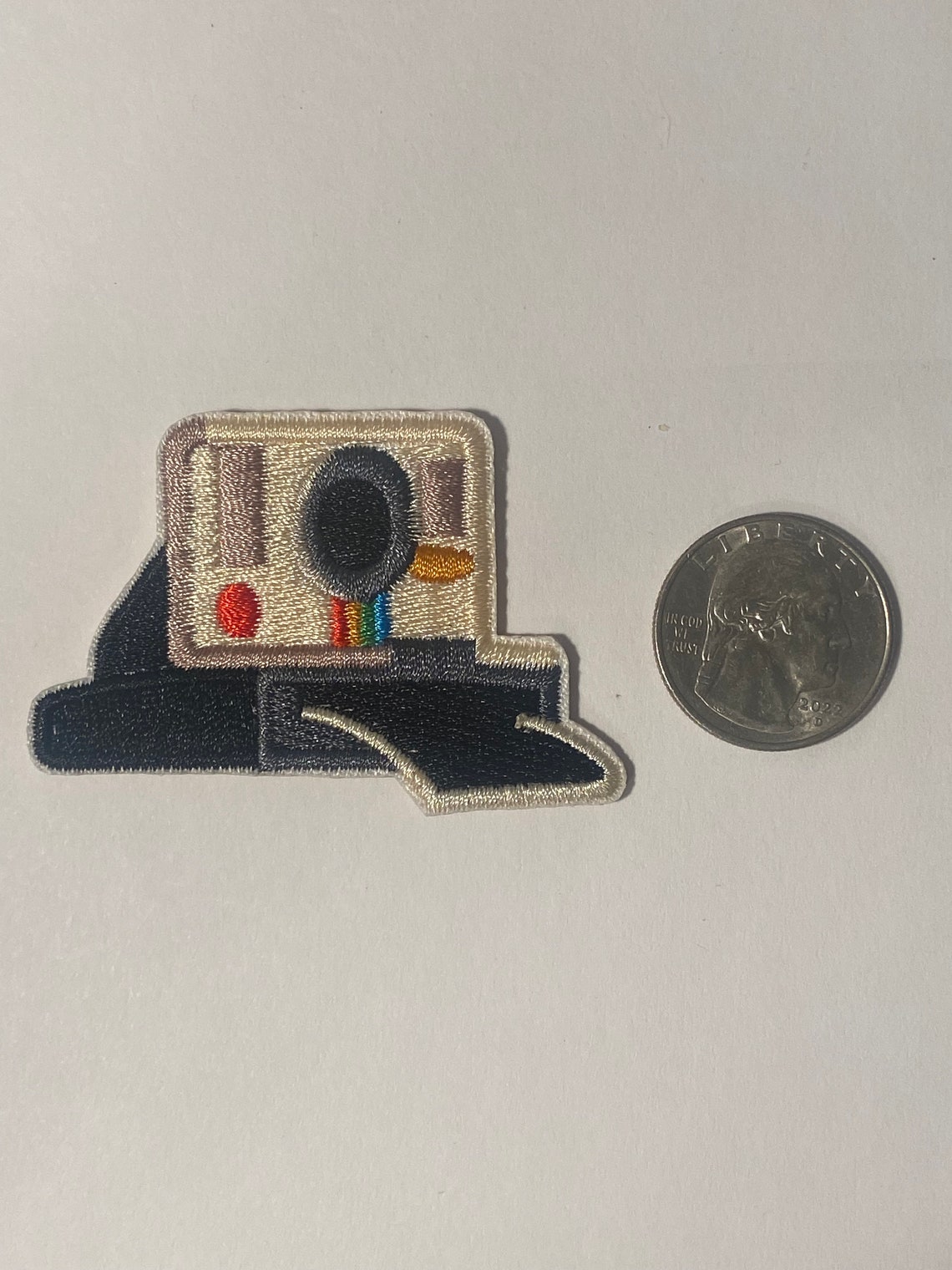Retro Vintage Polaroid Camera Iron-on Patch, Nostalgic Embroidered ...