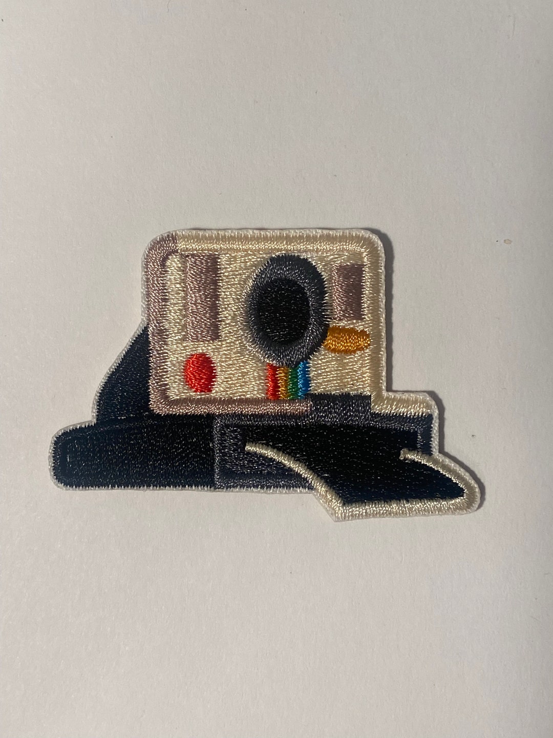 Retro Vintage Polaroid Camera Iron-on Patch, Nostalgic Embroidered ...