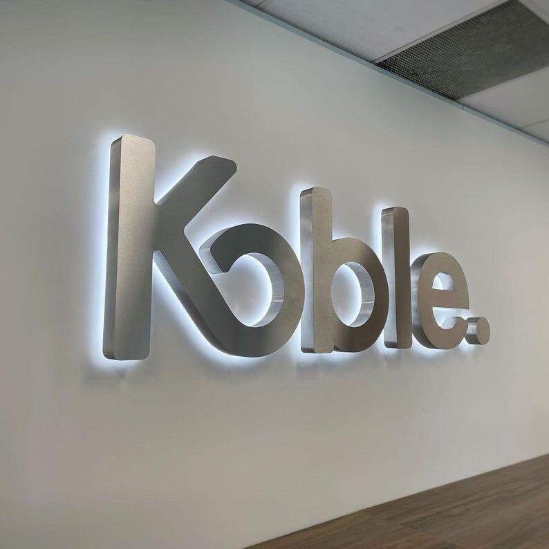 Large Metal Letters, Cafe Logo Sign, Laser Cut Signboard, Outdoor Sign ...