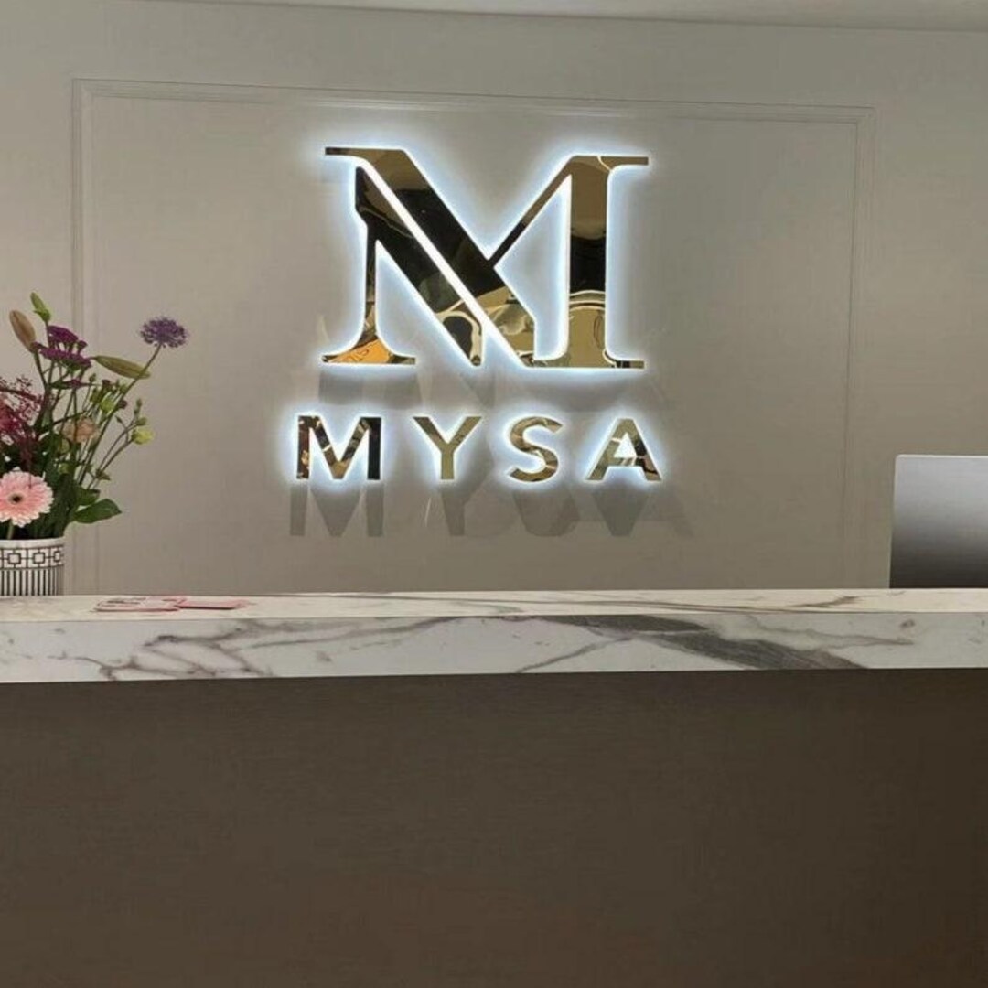 Custom 3D Backlit Logo Business Sign , Illuminated Business Signage ...