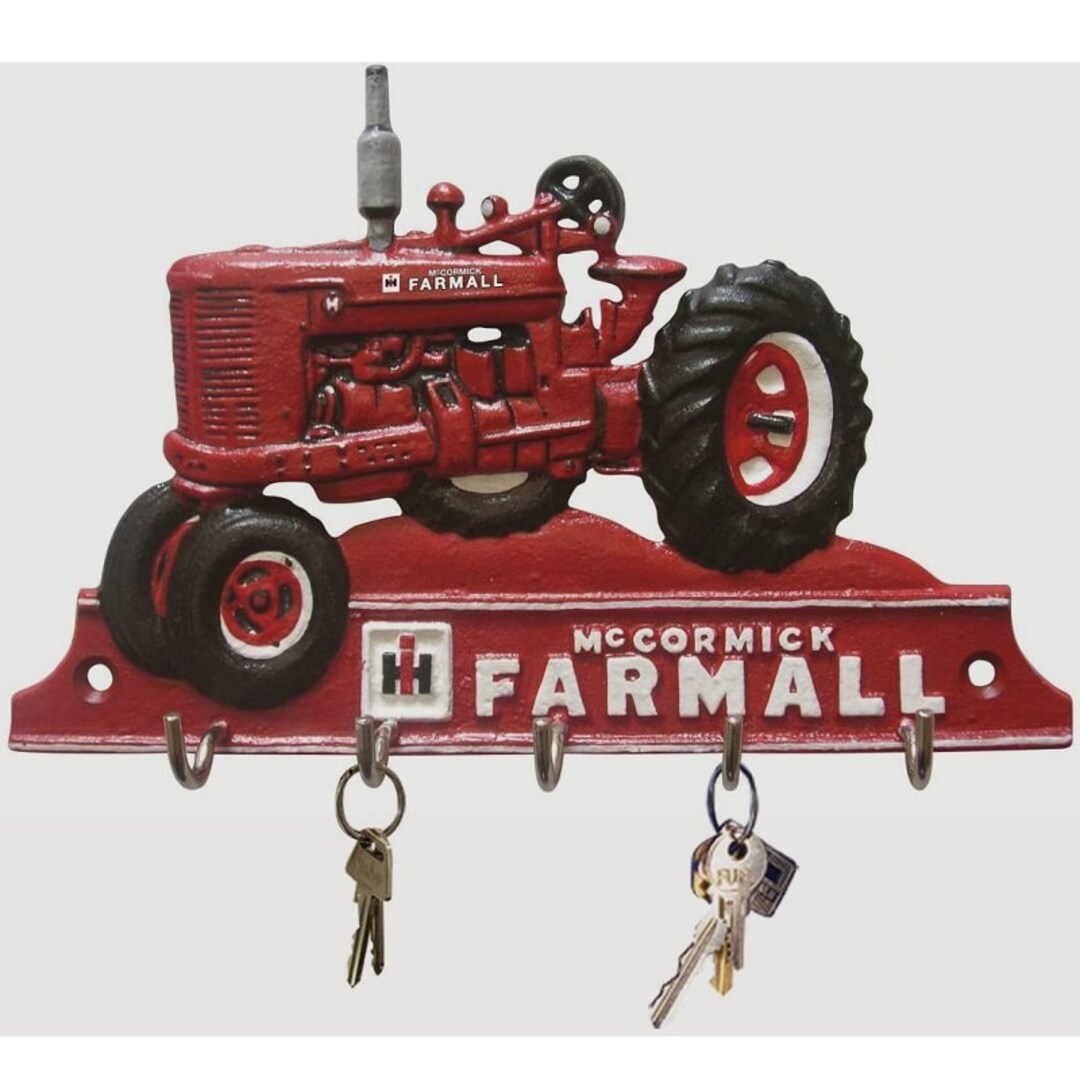 Farmall Cast Iron Key Rack Red Tractor - Etsy