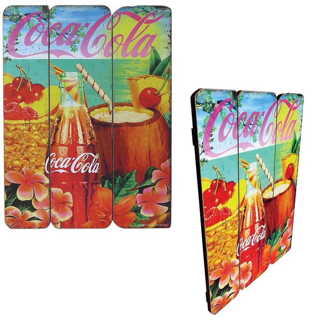 Coca Cola Coke Wood Wall Plaque Tropical Sign Gift Retro Vintage MDF ...