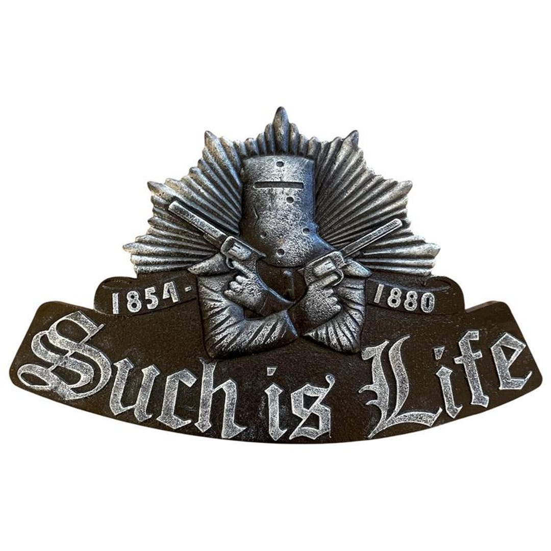 Cast Iron Ned Kelly Such is Life Wall Plaque Sign 42cm - Etsy Australia