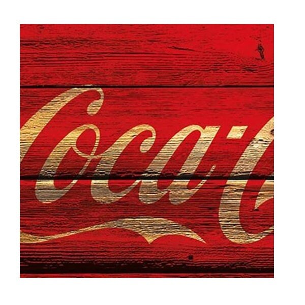 COCA-COLA Red Glass Kitchen Cutting Chopping Board - Retro Coke Wood ...