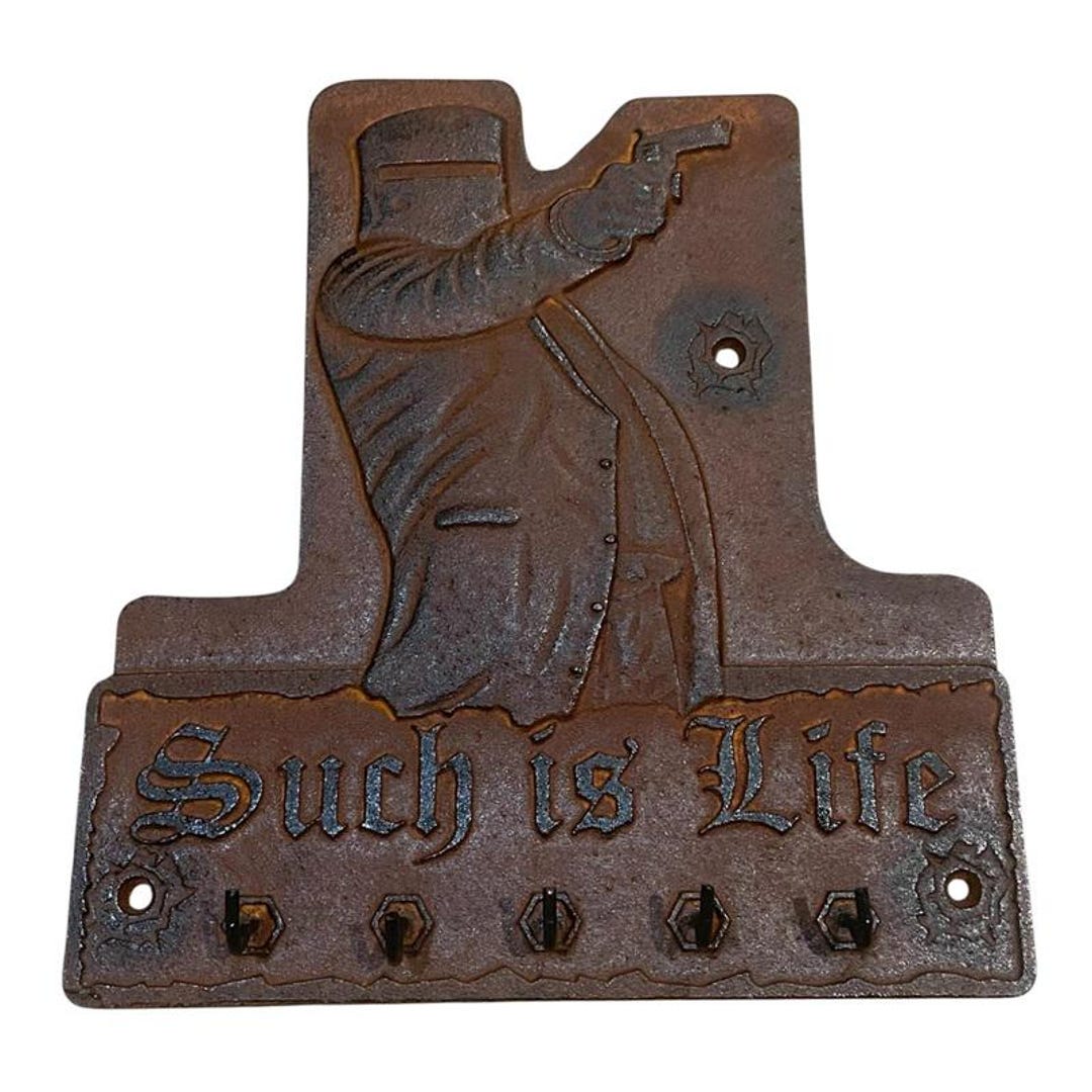 Cast Iron Ned Kelly Key Holder Lacquer Finished 26x28cm - Etsy