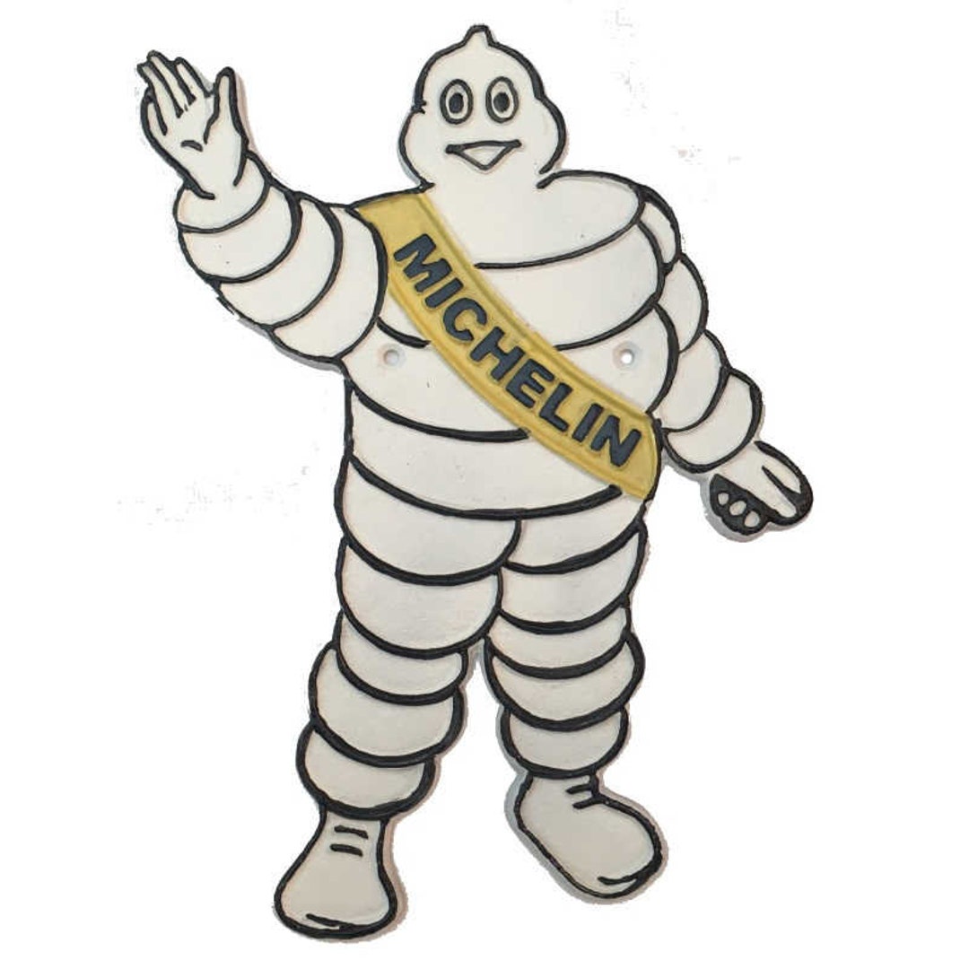 Michelin Man Waving Sign Cast Iron 35cm - Etsy