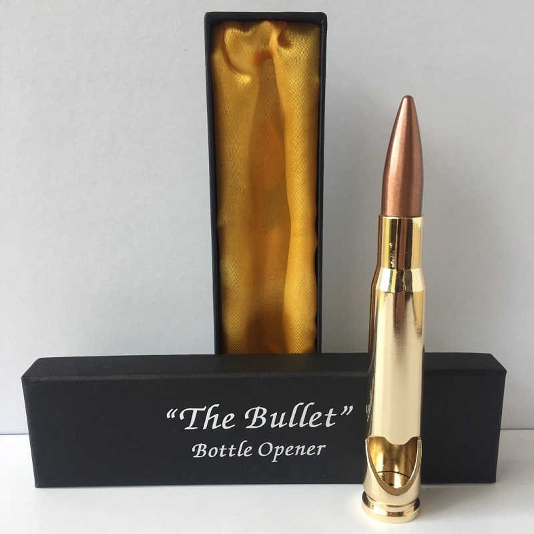 50 Cal Caliber Bullet Bottle Opener Shiny .50 Metal Shell Gun Ammo Gift ...