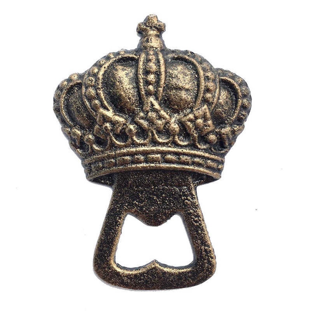 Crown Bottle Opener Cast Iron King Home Bar Man Cave 125g - 9cm X 6.5cm ...