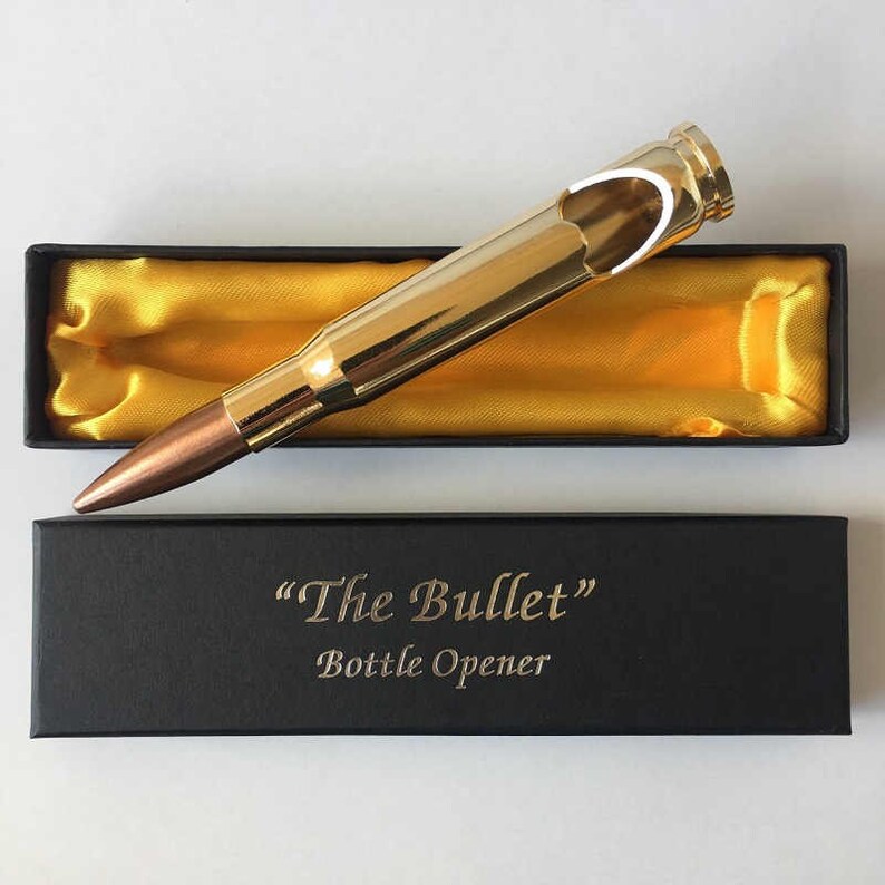 50 Cal Caliber Bullet Bottle Opener Shiny .50 Metal Shell Gun Ammo Gift ...