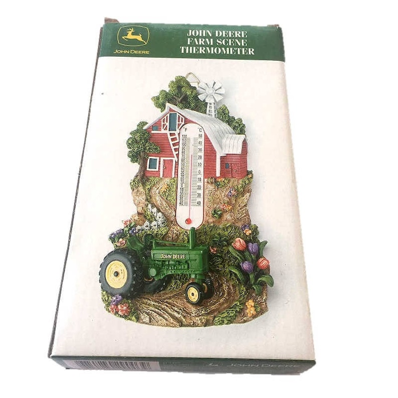 John Deere Farm Scene Thermometer - Etsy