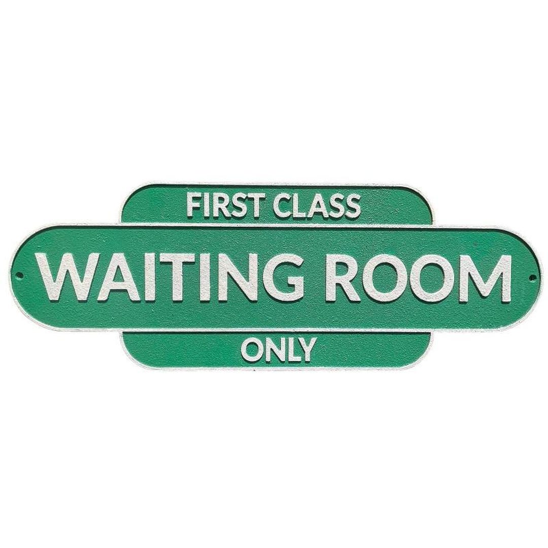 Cast Iron First Class Only Waiting Room Sign - Train Railway - 2.8kg - Etsy