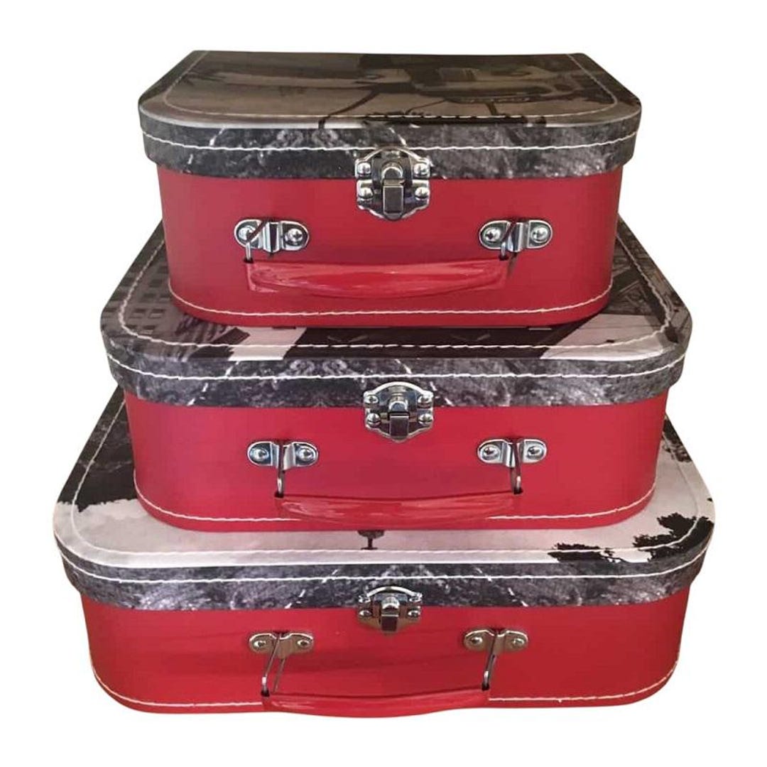 3 Coca-cola Coke Vintage Storage Cases Suitcase Case Boxes Landscape ...