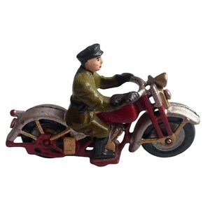 Cast Iron Military Police Motorcycle Patrol Man 16cm - Etsy