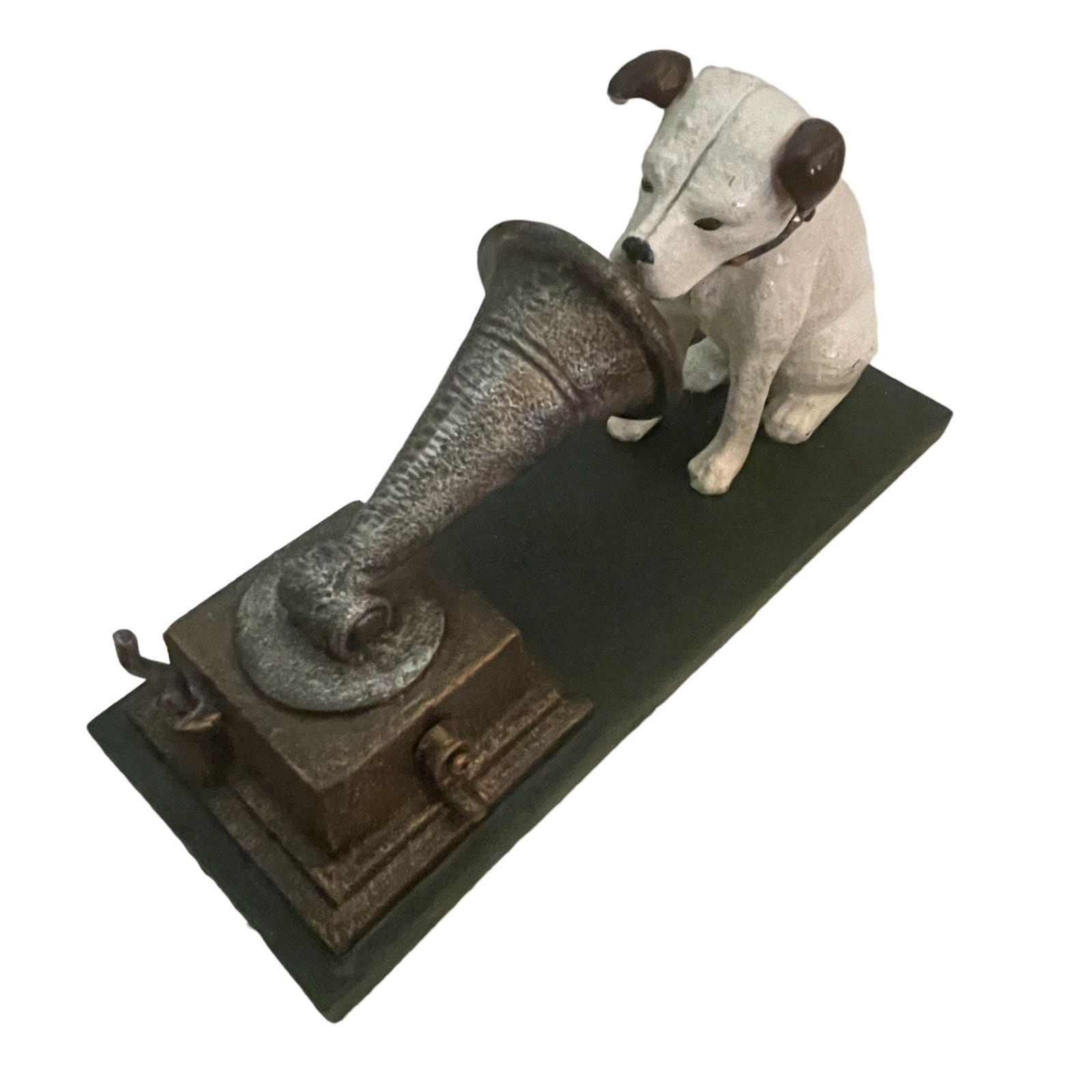 Nipper Dog With Gramophone Ornament Cast Iron Model - His Masters Voice ...