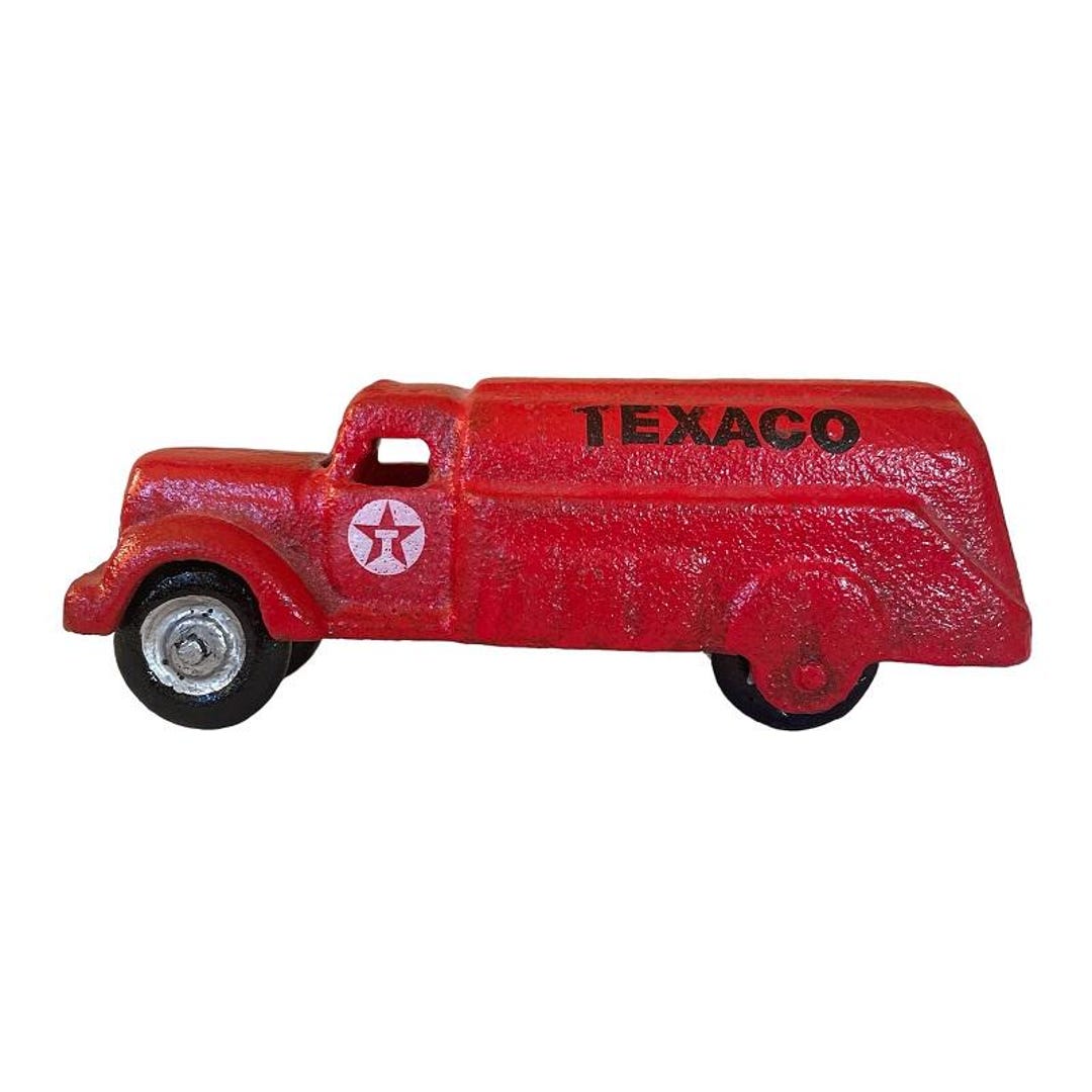 Texaco Oil Fuel Tanker Cast Iron Red Model Truck - Etsy