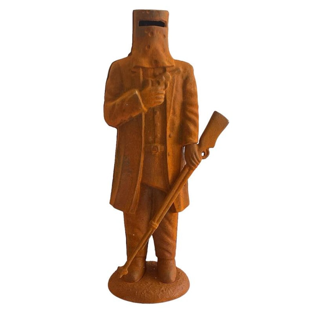 Ned Kelly Cast Iron Statue 41cm Rust - Large 5kg Model - Man Cave - Etsy