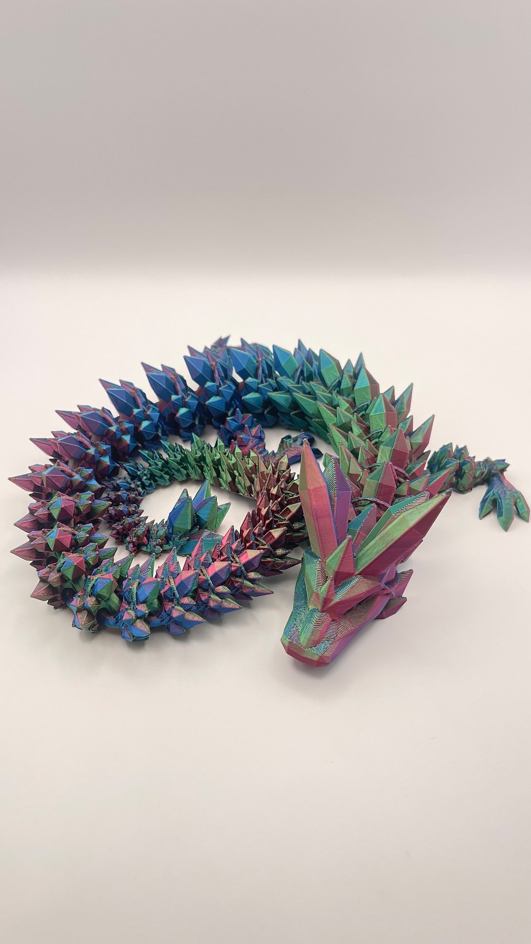Colorful Crystal Dragon - Etsy