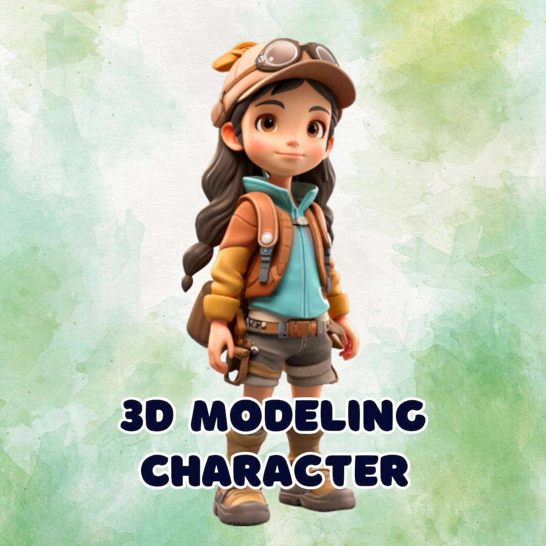 Custom 3D Character 3D Model Commission 3D Cute Character - Etsy