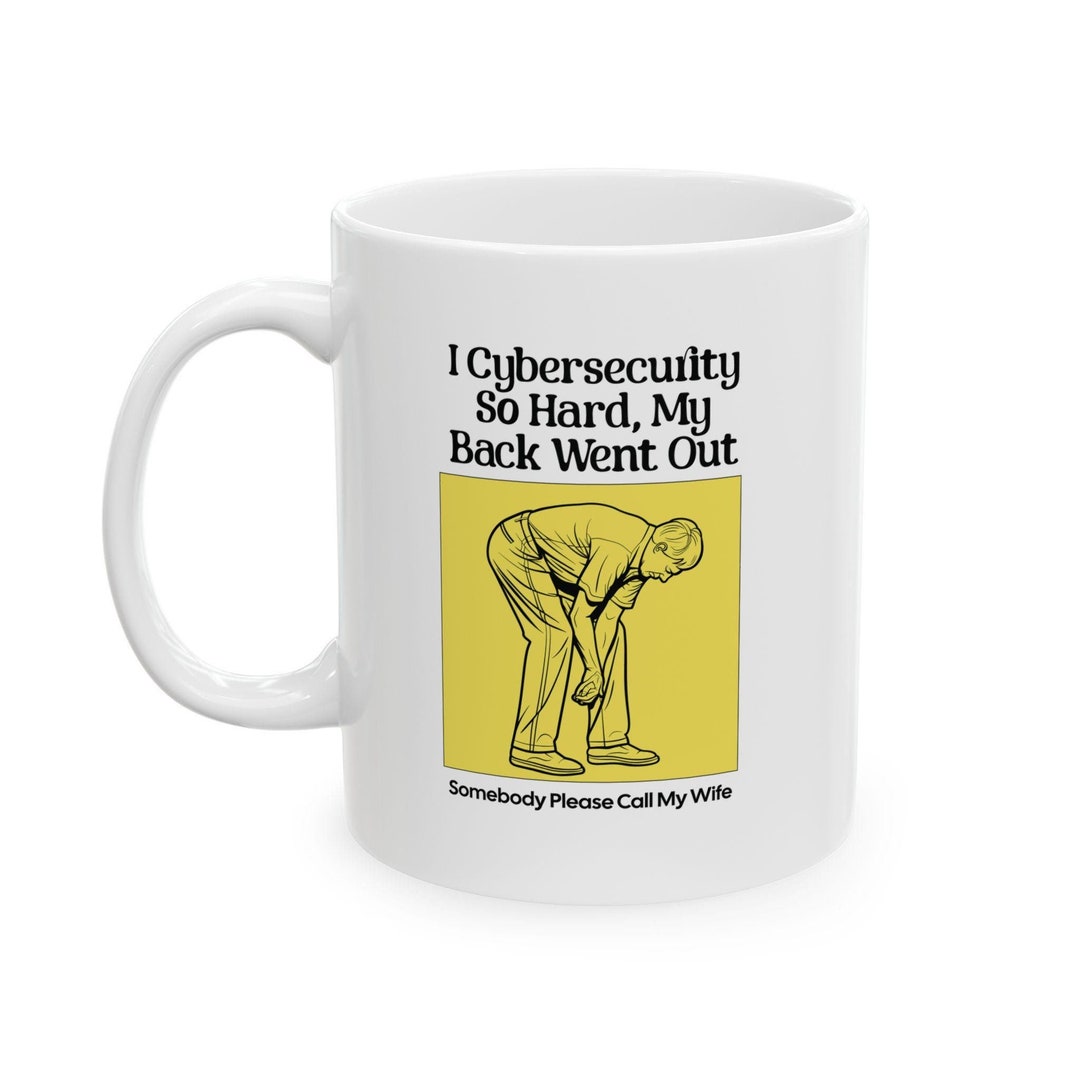 Funny Cybersecurity Coffee Mug, Novelty IT Security Cup, Computer Geek ...