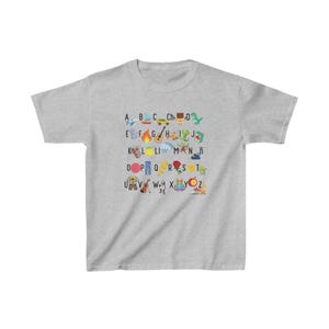 ESL Bilingual Alfabeto Kids T-shirt, Spanish Letter Tracing Tee ...