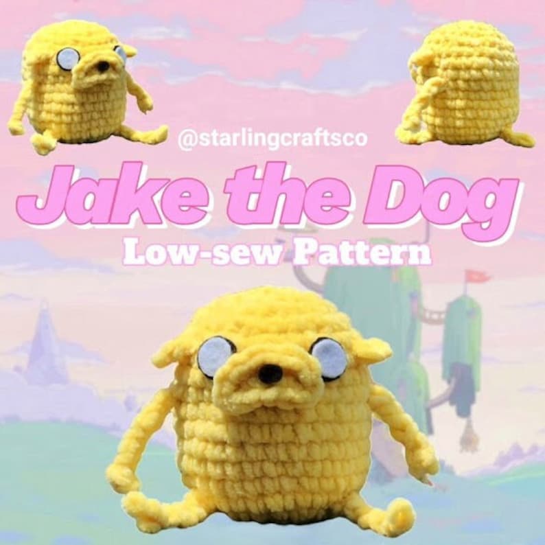 PDF PATTERN - Jake the Dog (crochet/amigurumi) - Etsy