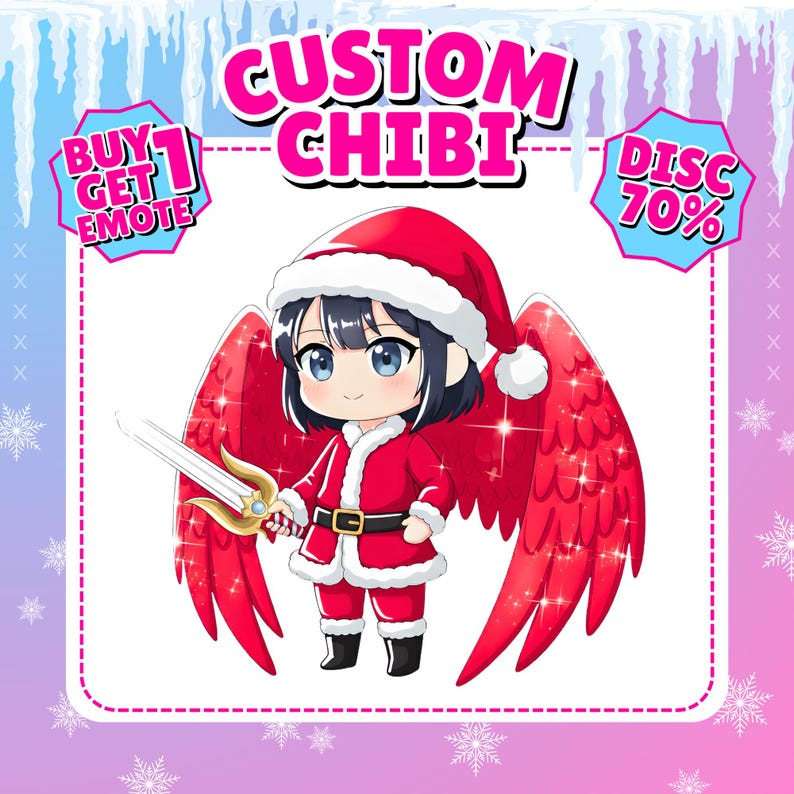 Custom Chibi Character Art | Anime Illustration Commission - Etsy