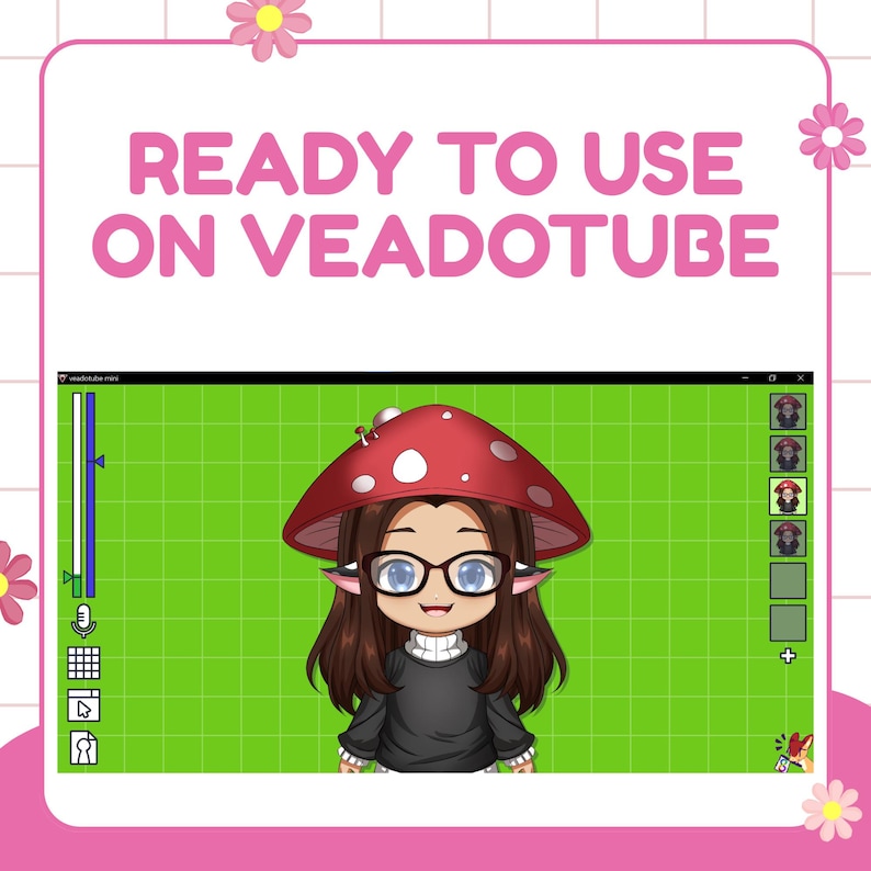 Custom Chibi Pngtuber Avatar | Kawaii Streaming Model Commission ...