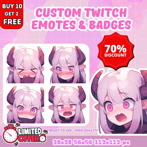 Twitch Anime Emotes Custom - Etsy