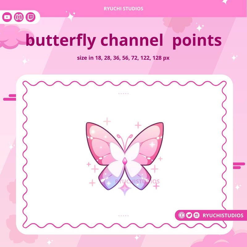 Twitch Points Butterfly - Etsy