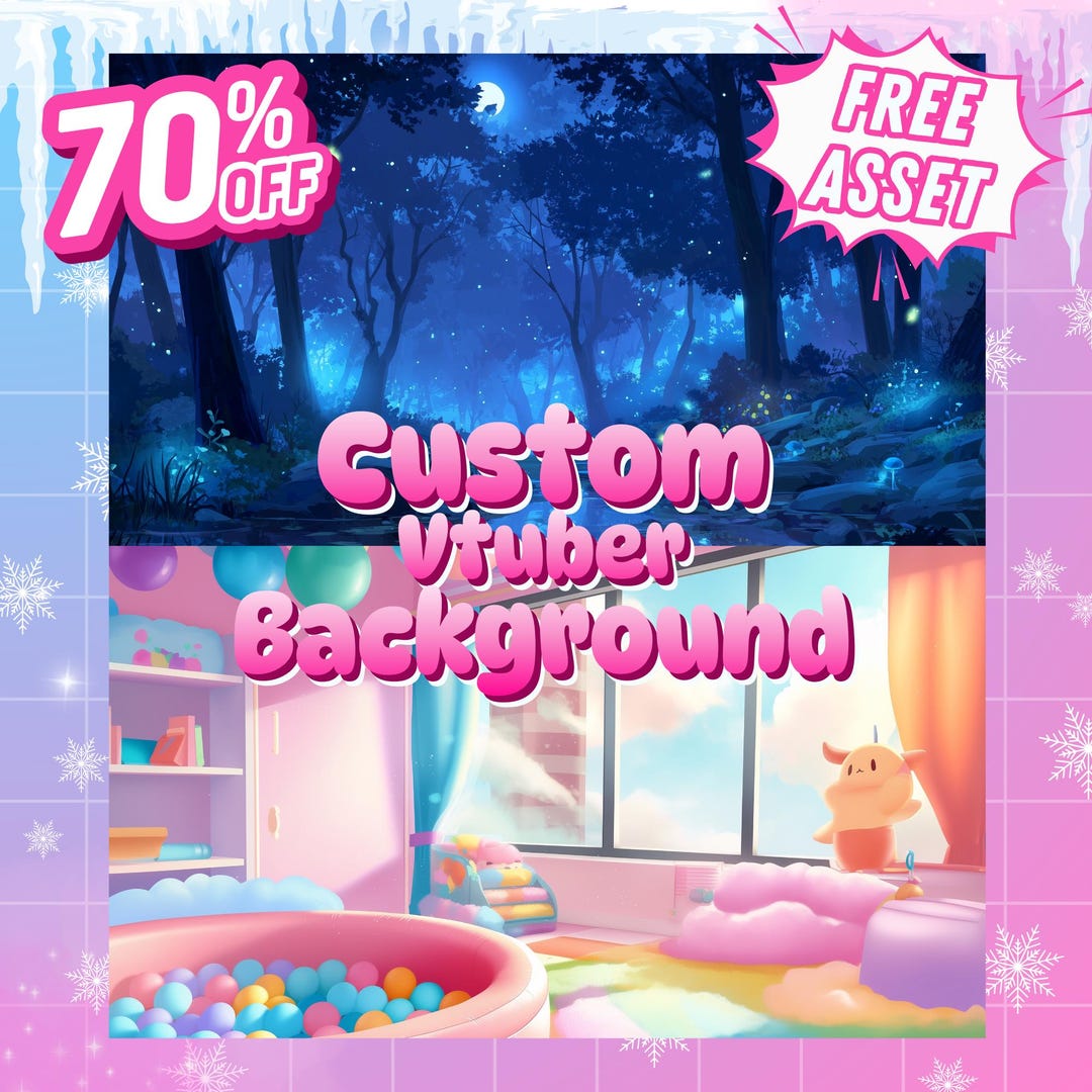 Custom Vtuber Background | Aesthetic Room for Streamers | Personalized ...