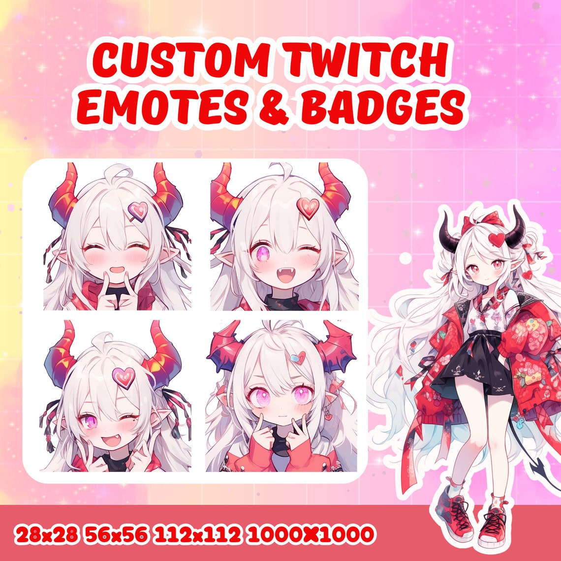 Custom Twitch Emotes or Kick Emotes Twitch Emoji for Streamer Twitch ...