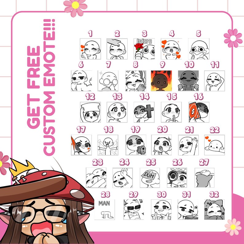 Custom Chibi Pngtuber Avatar | Kawaii Streaming Model Commission ...