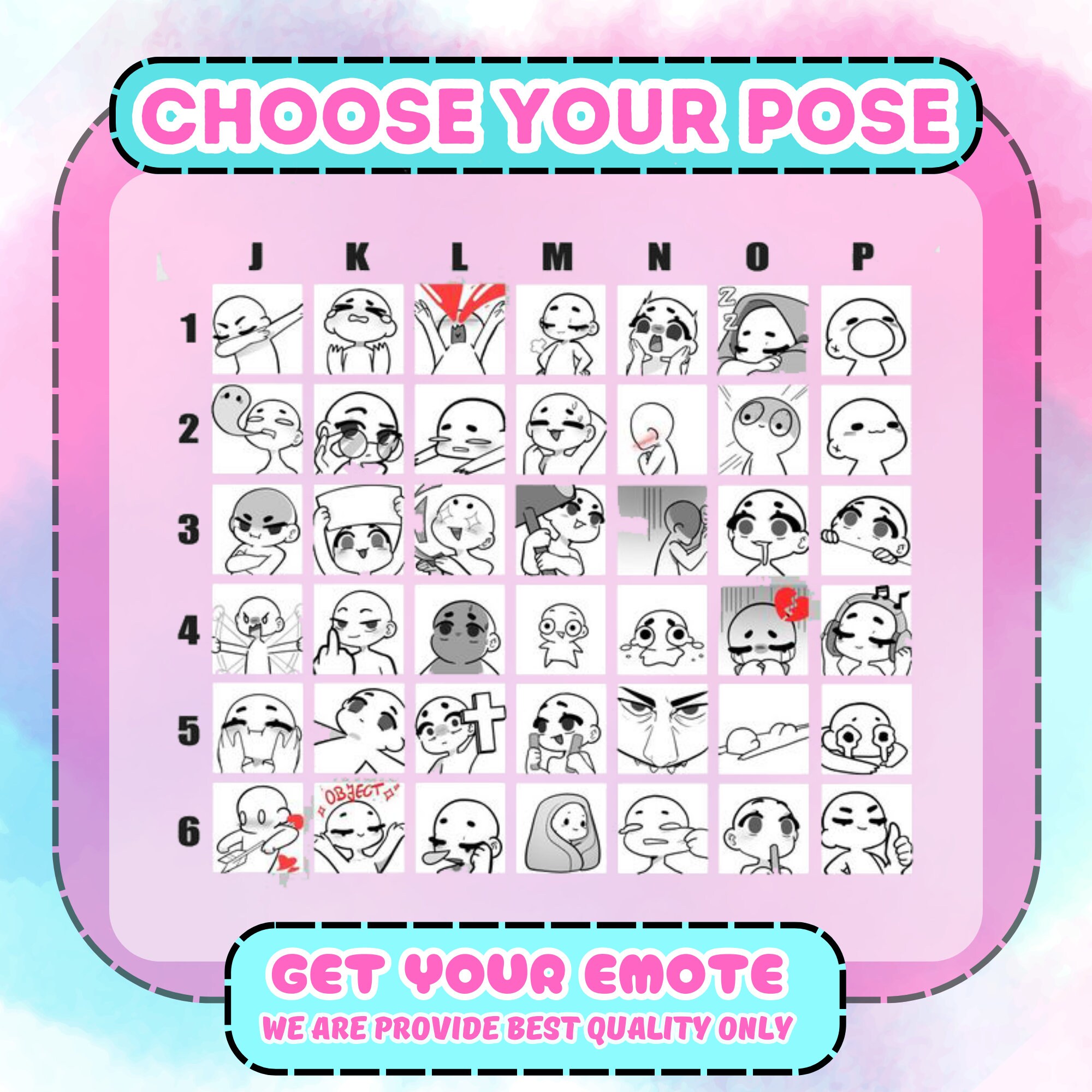 Custom Twitch Emotes or Kick Emotes Twitch Emoji for - Etsy UK