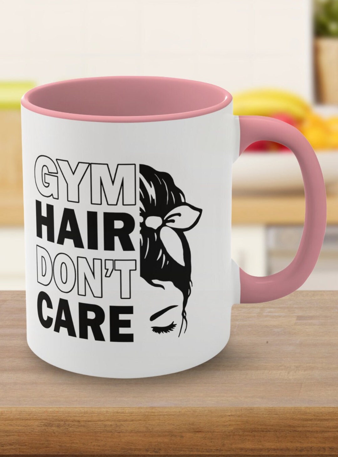 Gym Hair Humor Mug Fitness Inspired Mug for Coffee Gym Lover Funny ...