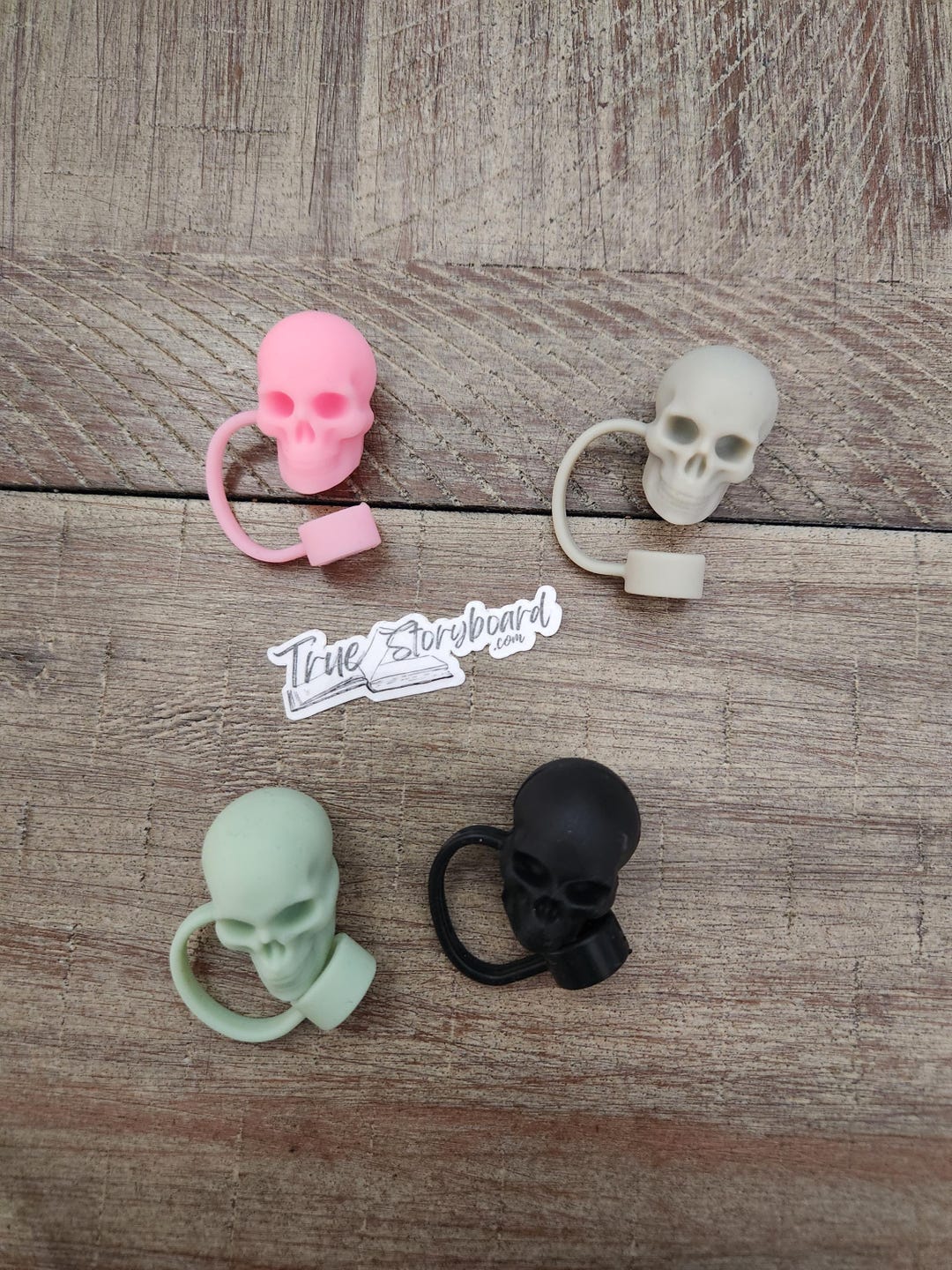 Skull Straw Topper Hoilday Starw Topper Pink Starwtopper Gift Pink ...