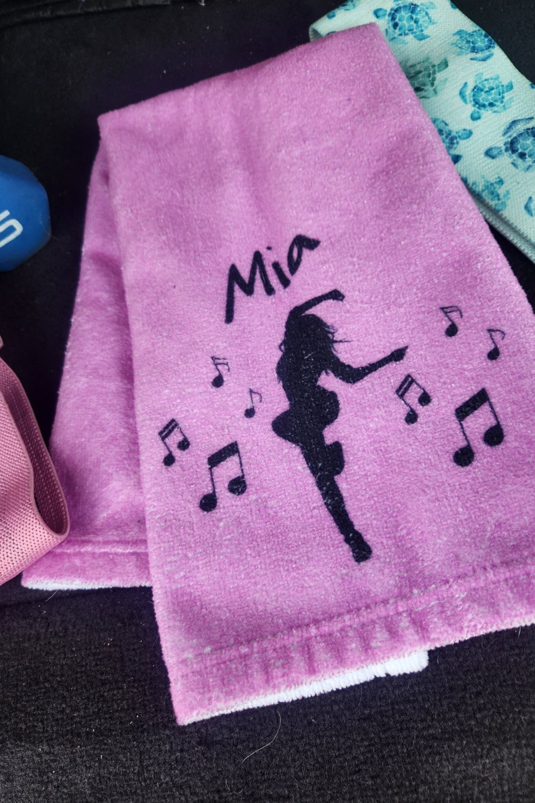 Personalized Gym Towel Dance Towel for Zumba Class Sweaty Face Towel ...