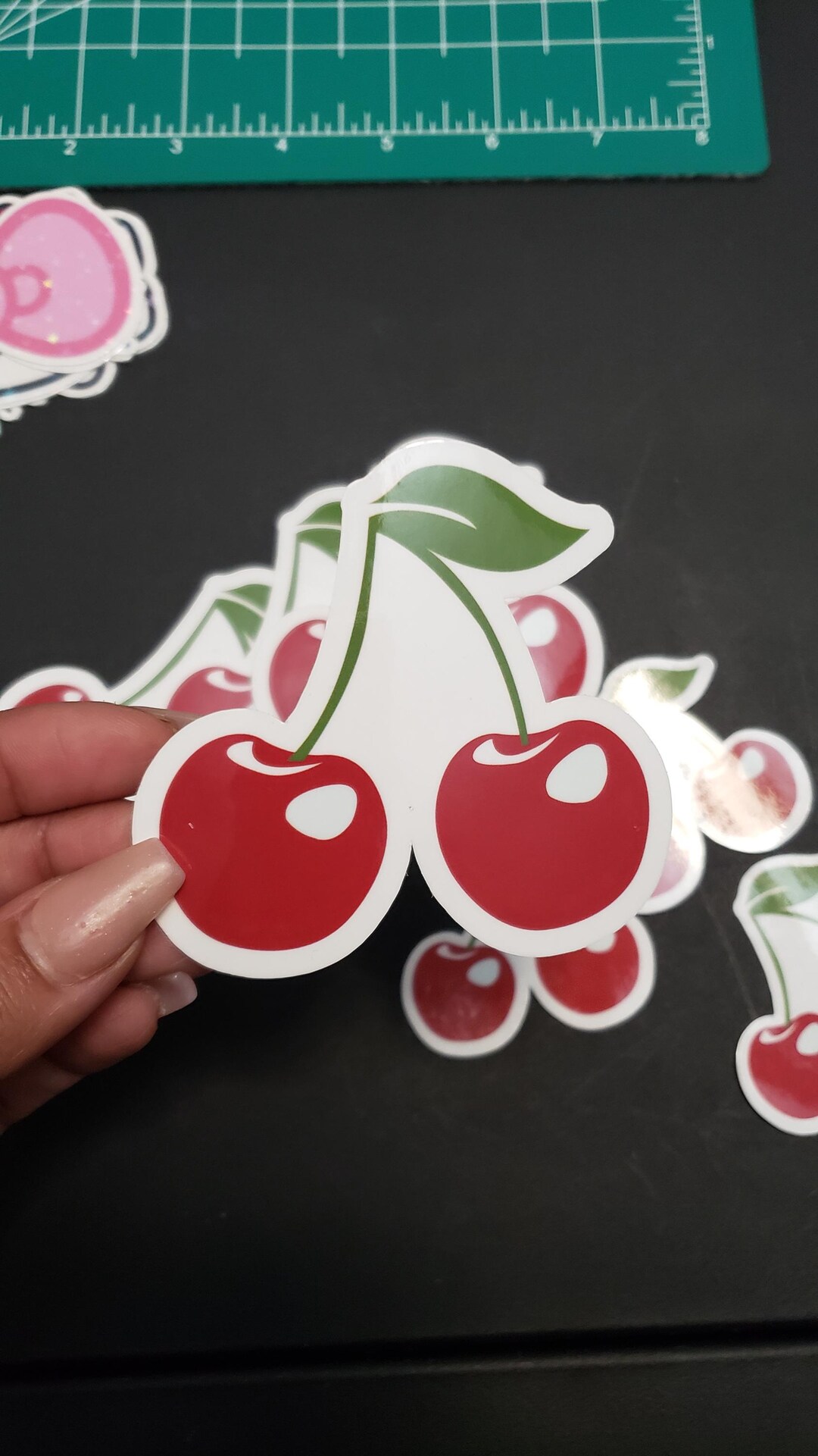 Cherry Theme Sticker Cherry Sticker for Water Bottle Cherry Decal ...