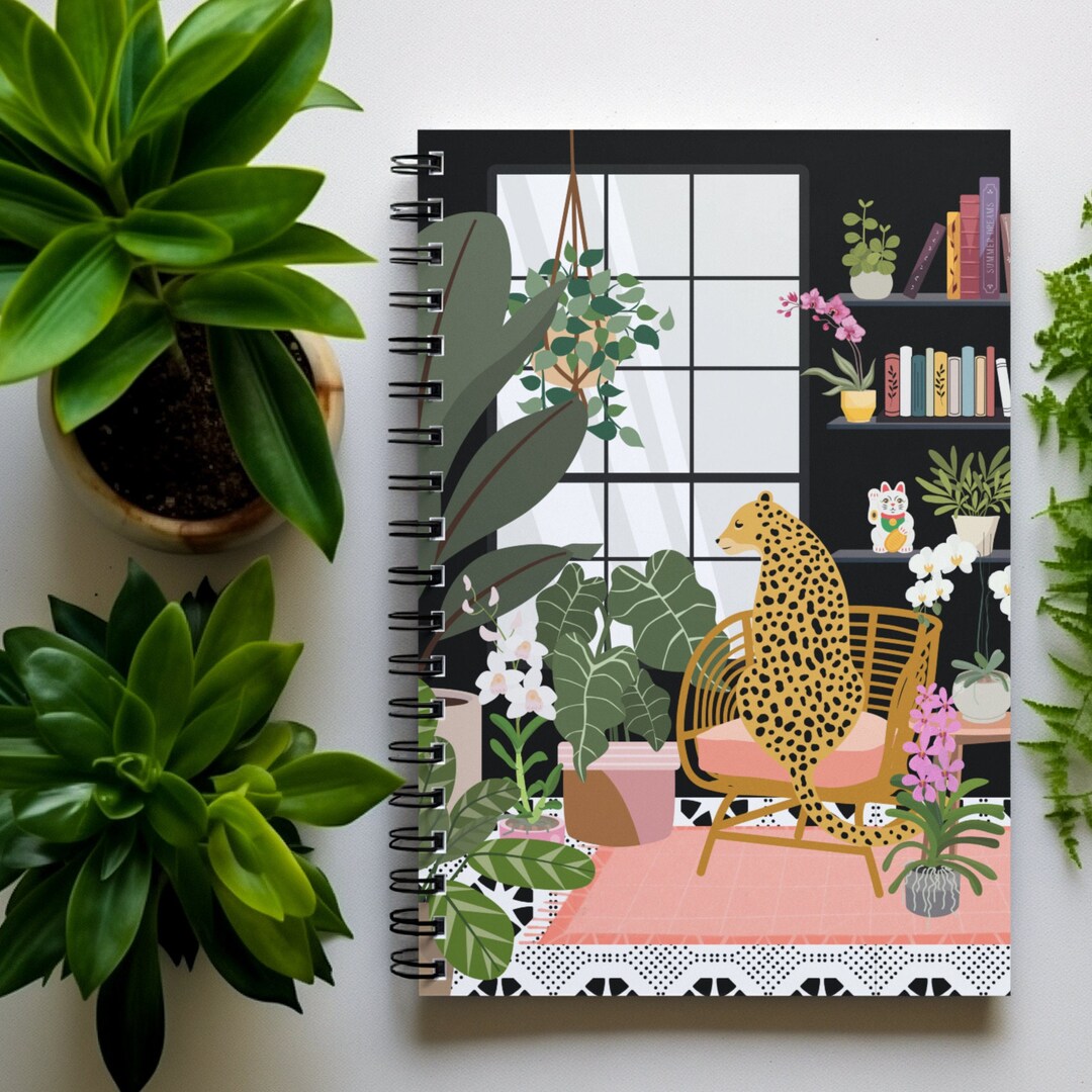 Cheetah Journal, Cheetah Spiral Journal, Leopard Journal, Cheetah ...