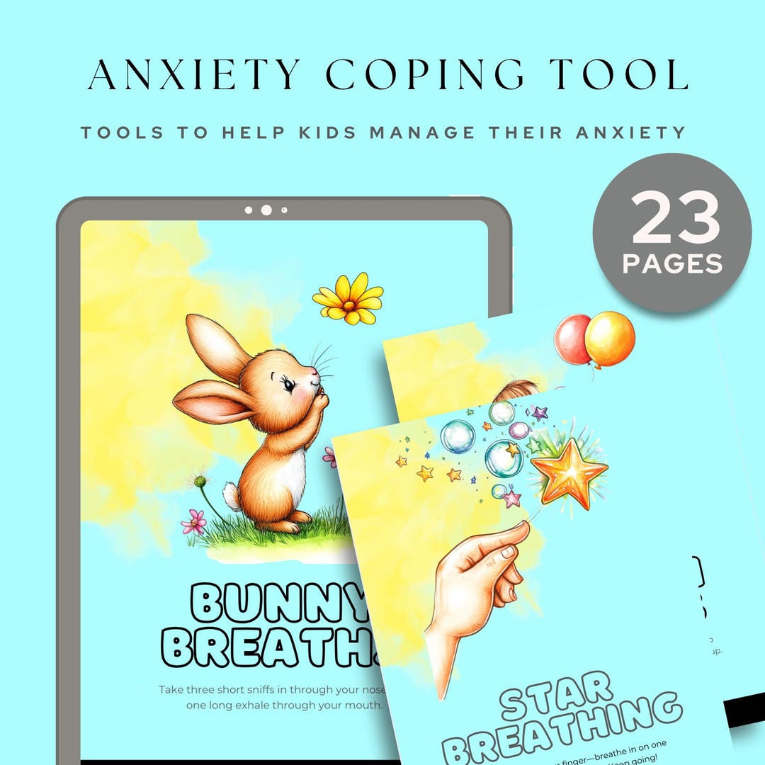 Anxiety Coping Cards for Kids Calming Down Printable; Emotional ...