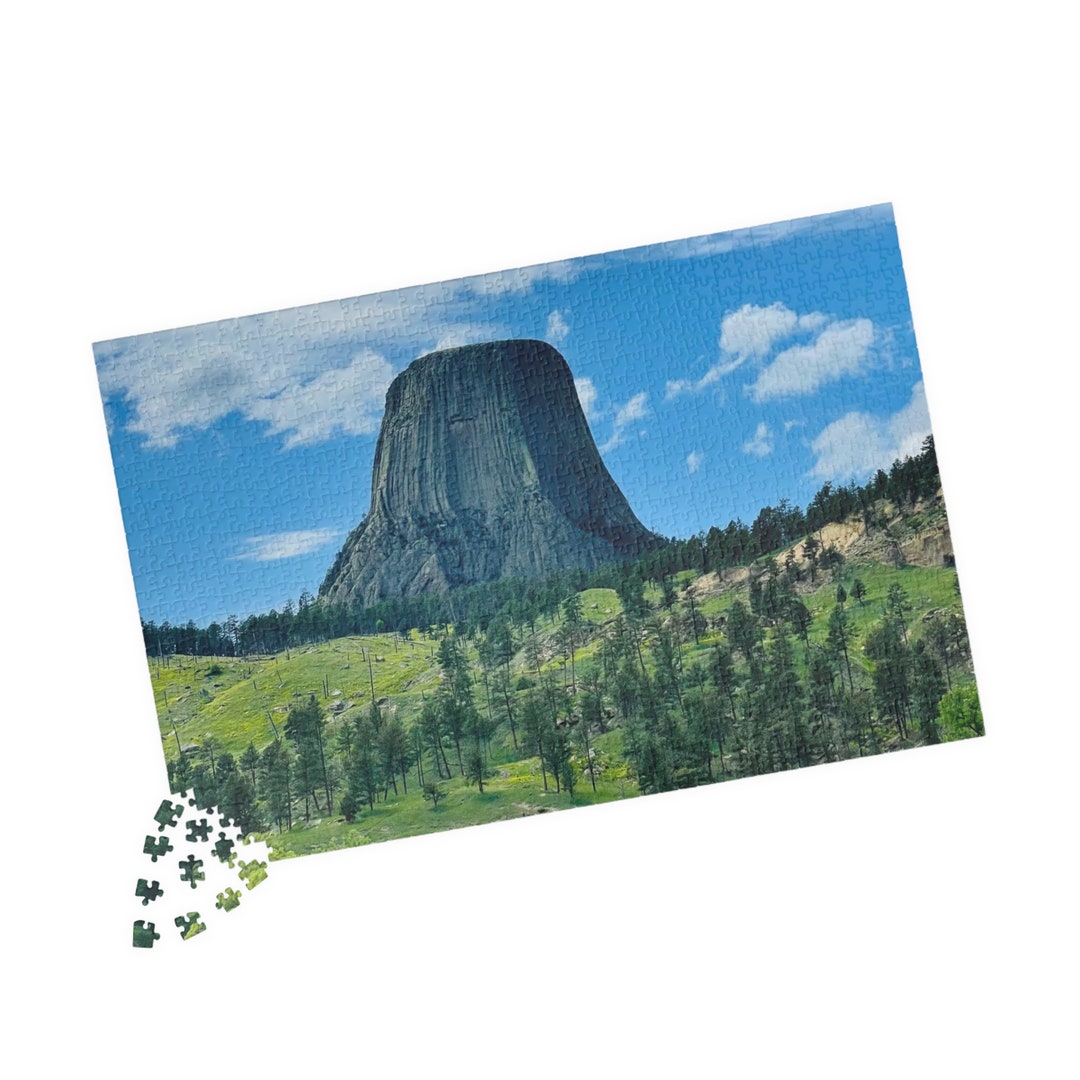 Devils Tower Puzzle, Impressive Geology Photo, Beautiful National ...