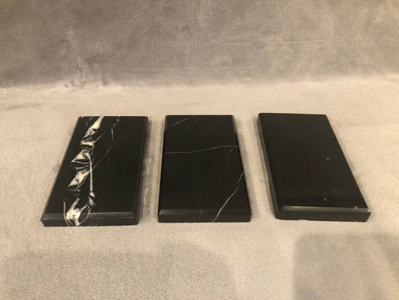 Genuine Black Marble Statue /trophy Base - Etsy