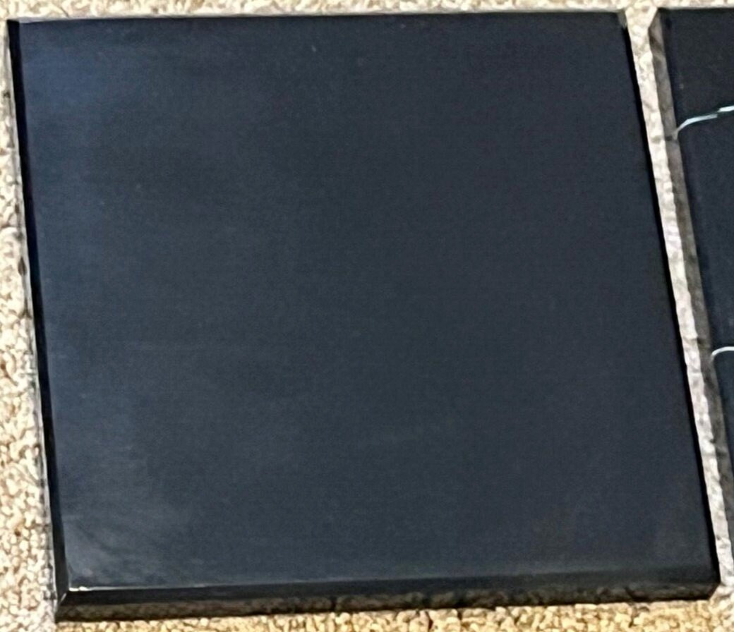 Set of TWO Black Marble Bases for Sculpture /trophy 8.5" X 8.5" X 3/4 ...