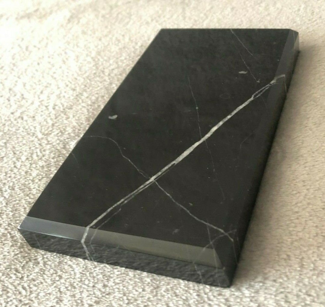 Genuine Black Marble Statue /trophy Base - Etsy