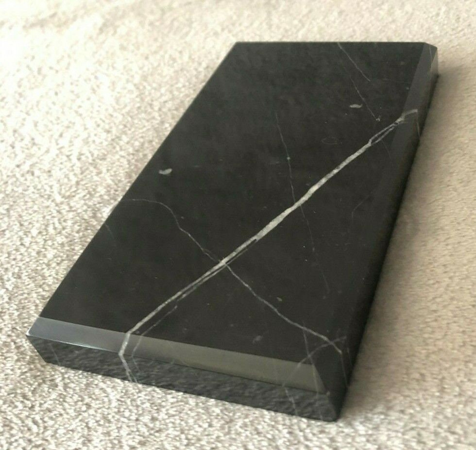 Genuine Black Marble Statue /trophy Base - Etsy