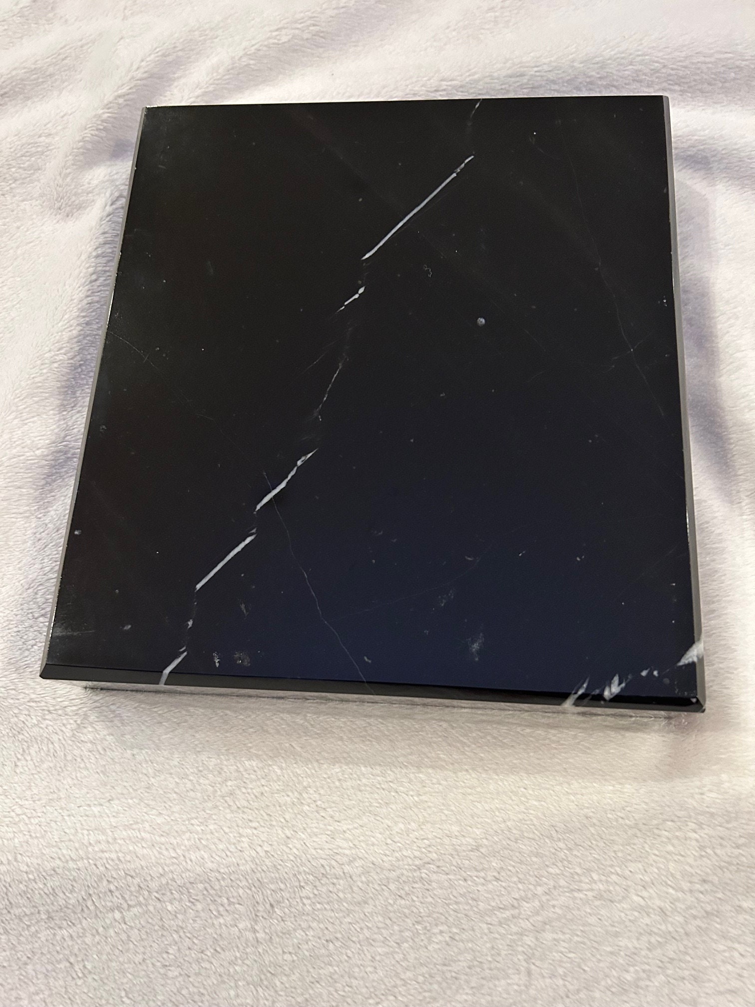 Black Marble Base 8x8.75x1.5" - Etsy