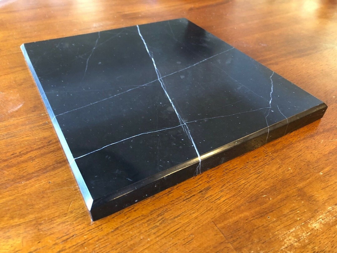 TWO Black Marble Bases 9.25" X 10"x 3/4" FREE SHIPPING!! - Etsy