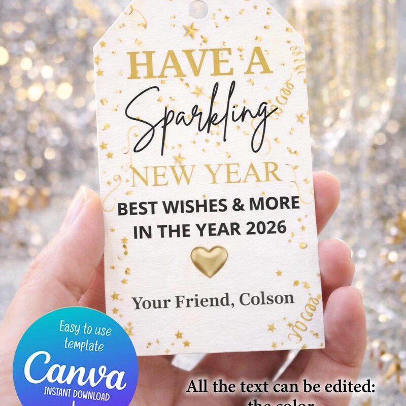 New Year Party Gift Tags - 60+ Gift Ideas for 2026